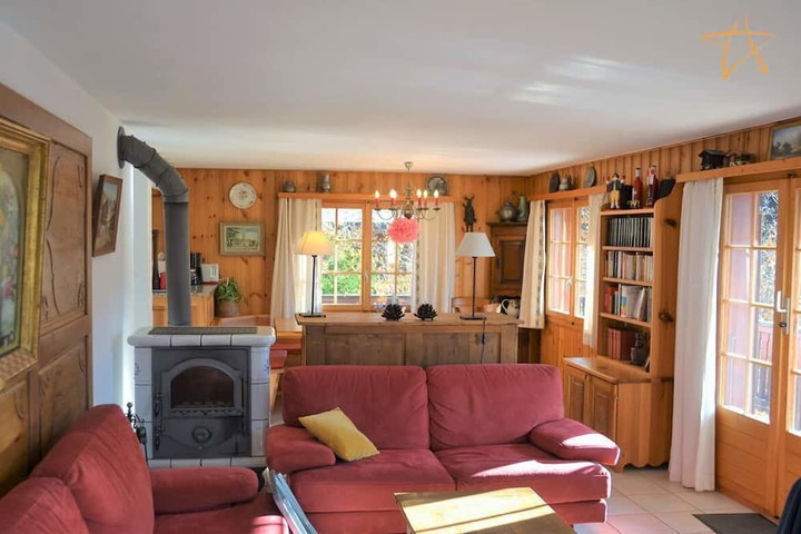 Splendid Chalet With Beautiful Balcony And Close To Funicularoutside: 6-room Chalet, Located On The - Vercorin