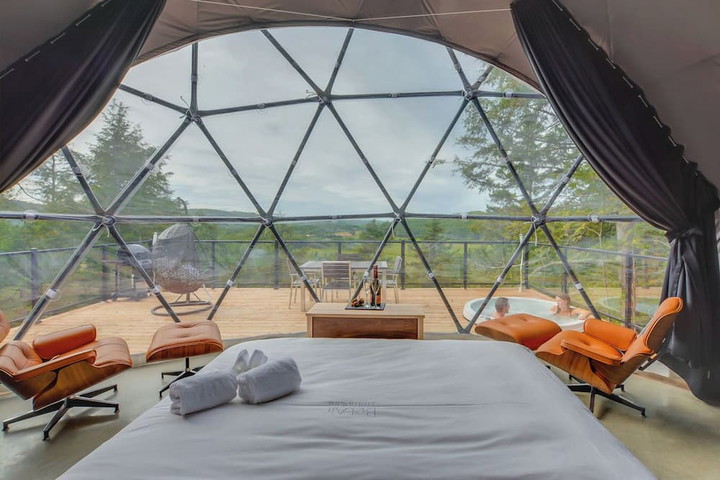 Bel Air Tremblant Dôme Classique Vue : 1 Lit King, Jacuzzi, Sauna, Vues-450pi - Laurentides