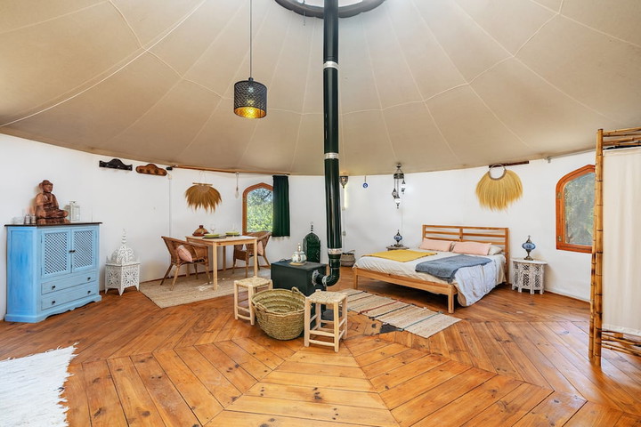 Yourte De Vacances 'Eco Yurta Lanjarón' Avec Vue Sur Les Montagnes Et Piscine Partagée - Bubión