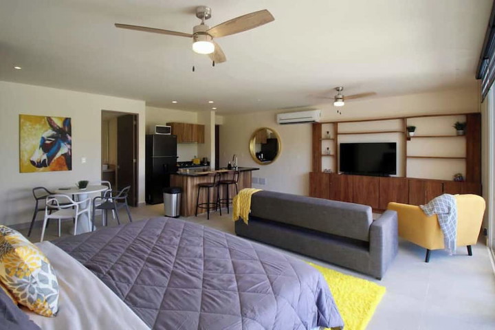 Paradis Isolé ! Grand Studio Neuf Avec Accès Direct à La Plage. - Akumal