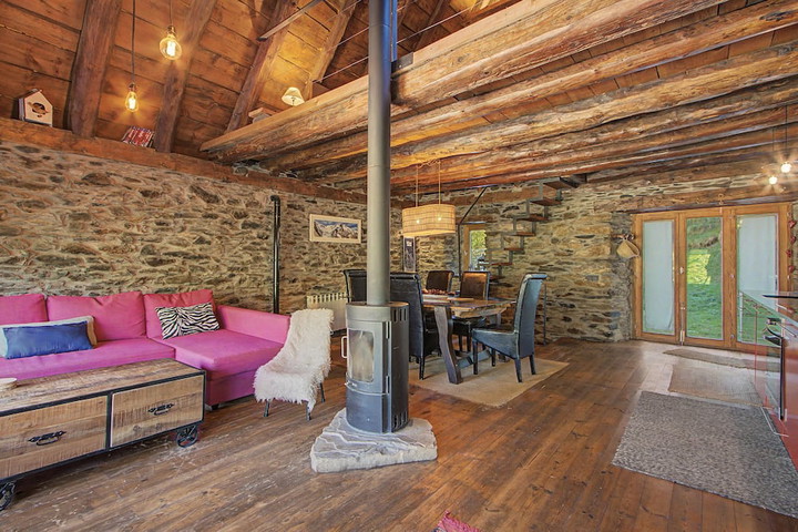 Chalet « Cabaña Vento Norte » Avec Vue Sur La Montagne Et Jardin Privé - Les