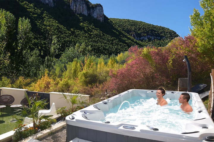Villa 5* Gorges Du Tarn, Climatisation, Piscine, Jacuzzi, Sauna, Plage Avec Vue - Gorges du Tarn