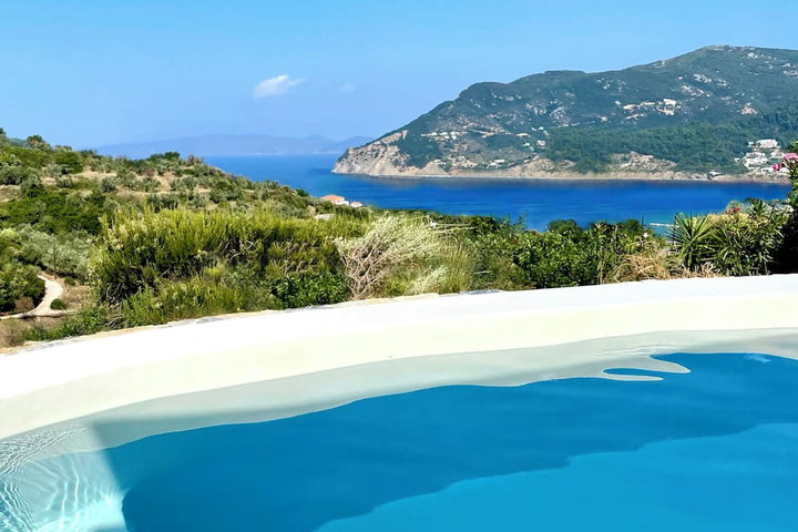 Romantic Pergamonto Cottage With Private Pool & Seaview - 希臘