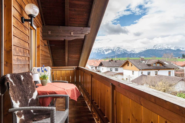 Appartement "Schloßberg" Avec Vue Sur Les Montagnes, Balcon Et Wi-fi - Pfronten