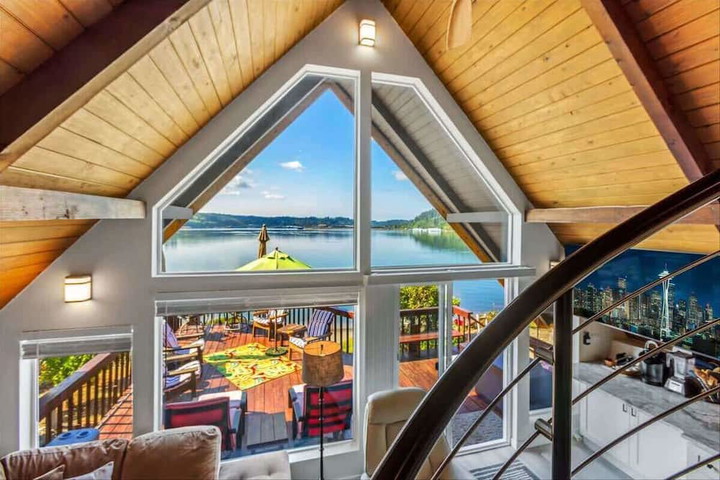 2br Beachfront A-frame Retreat | Deck, Views & Bbq - Shelton, WA