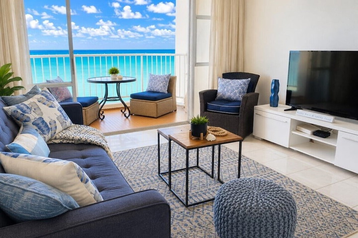 Beachfront Lux Gem In  Of Isla Verde  Walk 2 Eat - San Juan