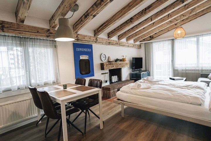 Lovely Apartment For 2 People With Wifi, Pool, Tv, Balcony And Panoramic View - Laax