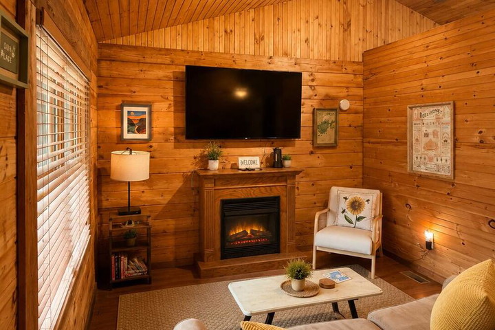 Delightful Cabin With Fireplace In Charming Canvas - Summersville, WV