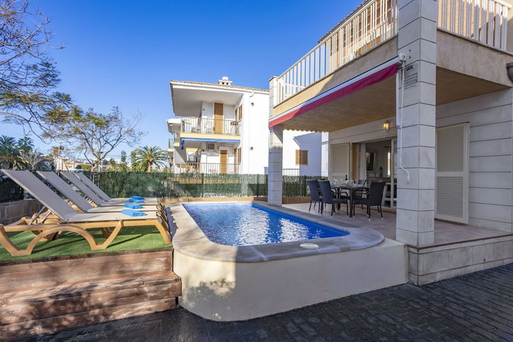 Villa Mit Pool 200 Meter Vom Strand Entfernt Mit 3 Schlafzimmern, 2 Bädern Und Grill - Alcúdia