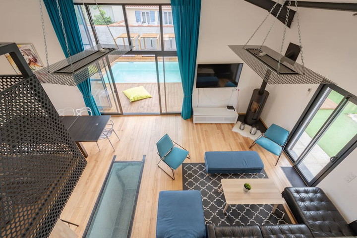 Mooie Loft Met Privé Zwembad - 5 Minuten. Stranden - 12 Personen - Perpignan