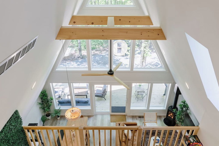 Modern Luxury A-frame In Woods W/hot Tub, Sauna, Arcade, Gas Fireplace, Games - Jim Thorpe, PA