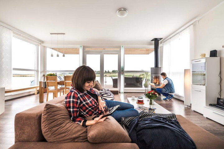 4-goose Houseboat With Fireplace And Animals - 01. Houseboats (95 M²) With - Usedom
