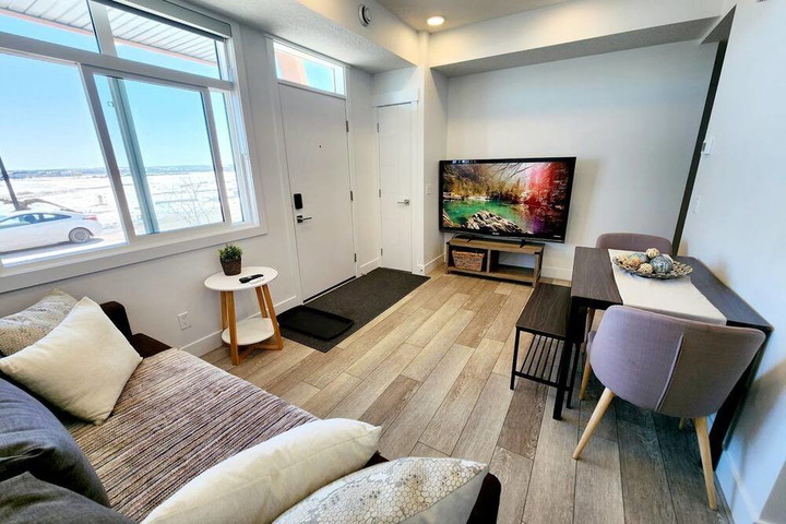 Modern Ground-level Condo, Private Entrance, Walk To Shops, Ymca, Sleeps 4 - 艾伯塔