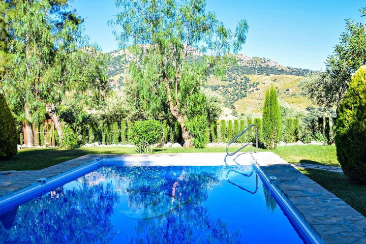 Casa De Vacaciones 'El Rancho' Con Vistas A La Montaña, Piscina, Wi-fi Y Jardín - Algodonales