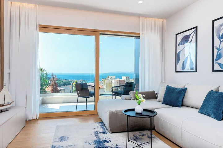 Luxury Adria Entire Apt With Private Whirlpool, Sea View & Parking - Makarska