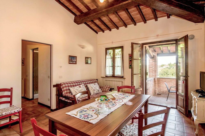 Leuk Appartement In Vakantiehuis Voor 6 Personen Met Wifi, Airco, Zwembad, Tv En Terras - Chiusi