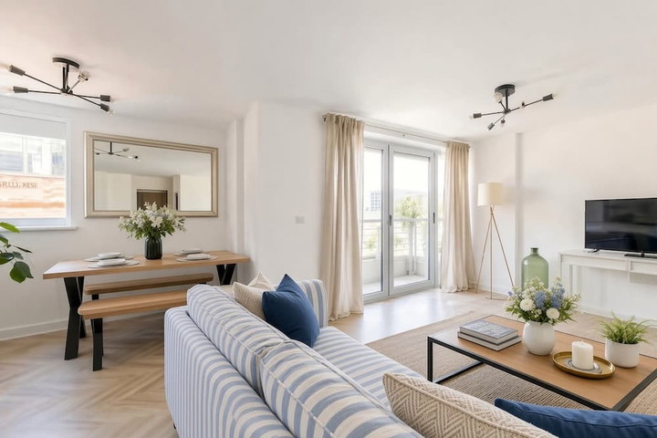 Shoreditch Skyline: Modern 2 Bed Flat By Station - London