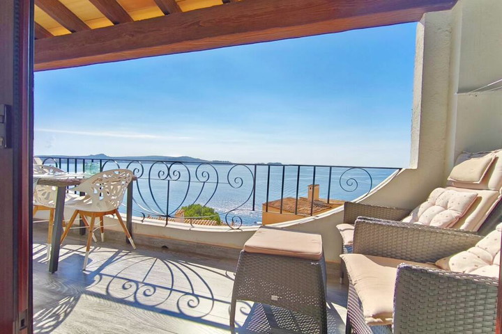 A3671 Sea View Apartment For 3 People In Cala Fornells - Calviá