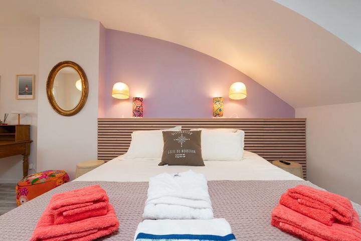 Chambre 'Hoëdic' Avec Terrasse Partagée, Wi-fi Et Climatisation - Larmor-Baden