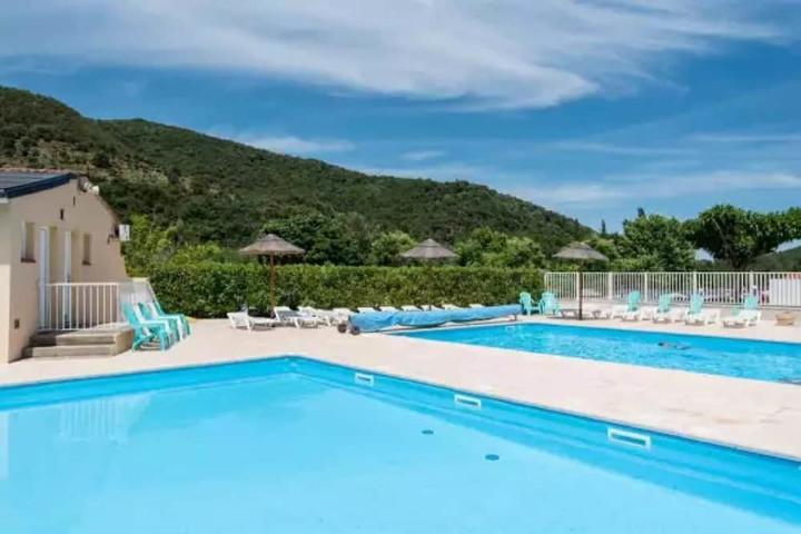 Zecamping 3 éToiles Familial Piscine Couverte Mobil-home Tv 26m2 - Pyrénées-Orientales