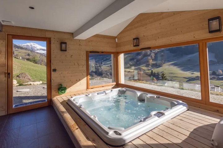 Chalet D'exception (5 éToiles) Face Au Mont Blanc - Jacuzzi & Sauna & Cinéma - Hauteluce - Les Saisies
