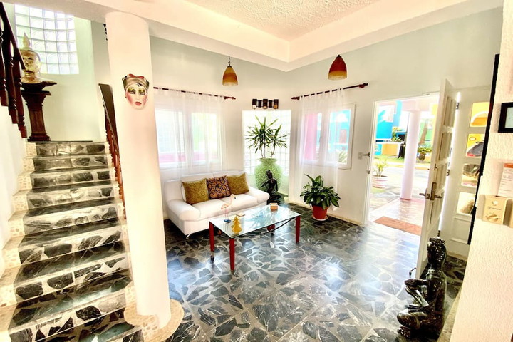 Villa Flamingo; Cascada, Piscina Infinita, Cama Colgante En La Playa, Bañera De Hidromasaje - Cabarete