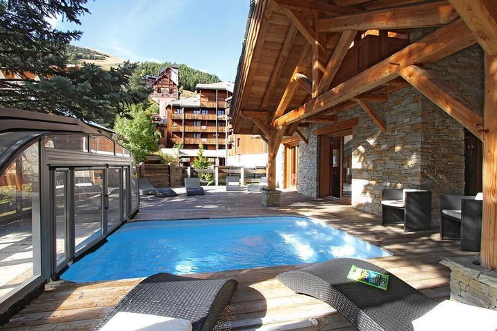 Chalet, Wifi, à 200m Des Pistes De Ski, Piscine, Sauna, Terrasse, Cheminée Ou Poêle à Bois, Parking - L'Alpe d'Huez
