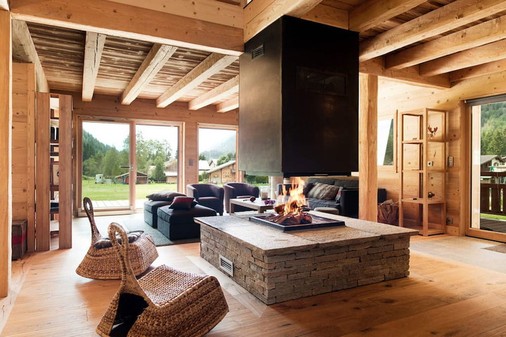Magnifique Chalet 12 Pers Avec Sauna Et Cheminée - Vallorcine