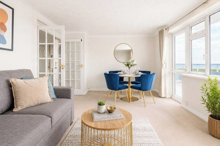 Amazing Seaview Opposite The Beach W/ Free Parking - Mudeford