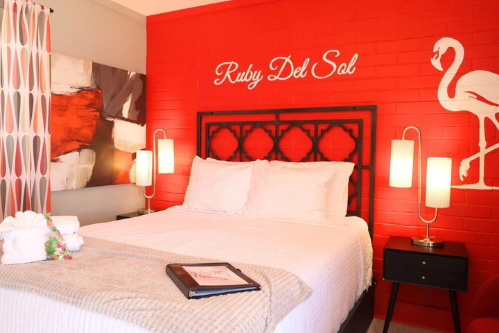 Ruby Del Sol | Bold Red Boutique Suite - Port St. Joe