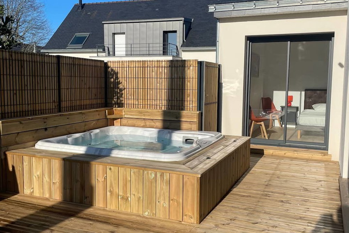 Maison De Vacances Family Prince Avec Jacuzzi, Jardin Et Wifi 5 Min à Pied De La Plage - Port Navalo