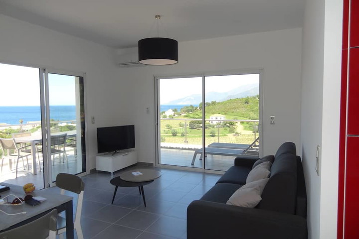 Fabelhafte 3 Zimmer Ferienwohnung Mit Blick Auf Das Meer, Die Berge & Weinberge - Saint-Florent