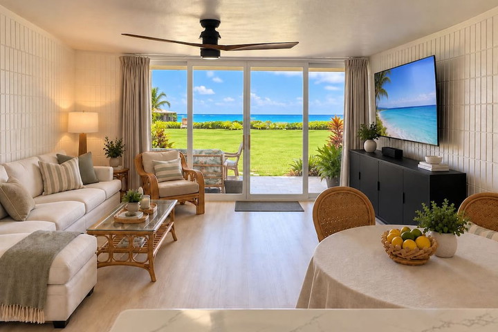 Island Life Retreat-ocean Front-beach Access - Laie, HI
