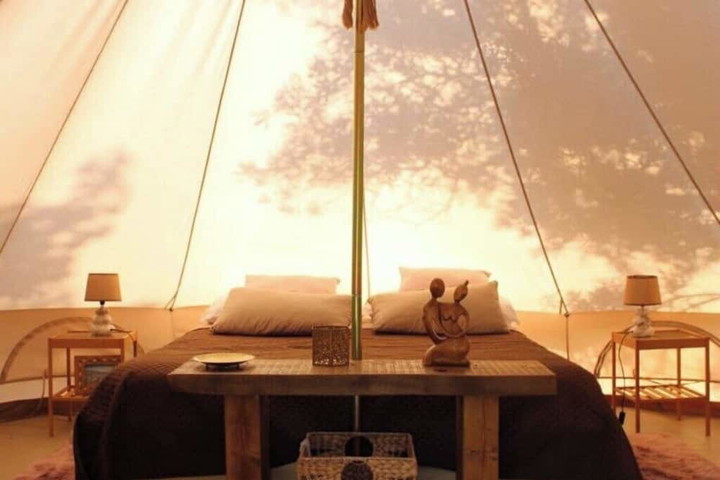Boho Bell Tent For Couples | Olive Grove & Hanging Chair, Calabria - Calabria