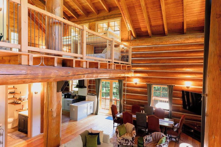 Luxury Log Lodge For 16 Hot Tub, Game Room& Creek - Cascade Mountain, WA