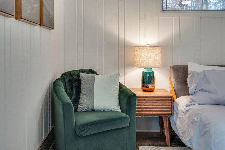 Campfire Lodge: Mid-century Charm & Indoor Fire Pit - Harrisonburg, VA