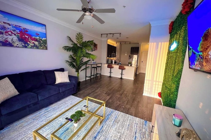 Tropical Breeze - 2bedroom - 2bath - Nrg - Medical Center - Pool - Gym - Sleep 6 - Houston, TX