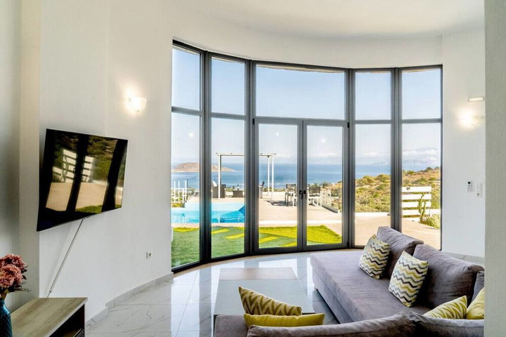 Seaview Villa Private Pool & Bbq, 1km From Elounda - Elounda