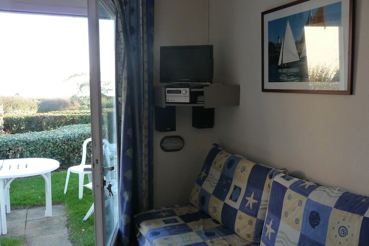 Appt 2 Pièces 4 Pers, Rez Jardin,superbe Vue Mer,à150m De La Plage - Larmor-Baden