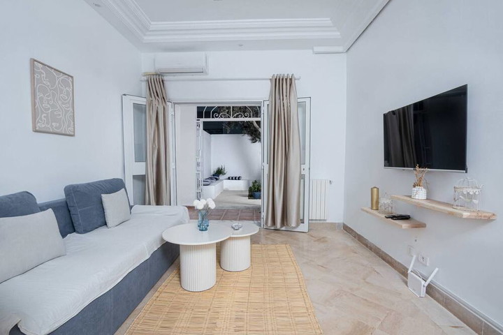 Charming 2-bedroom Apartment With Ocean View In Carthage - Sidi Bou Said