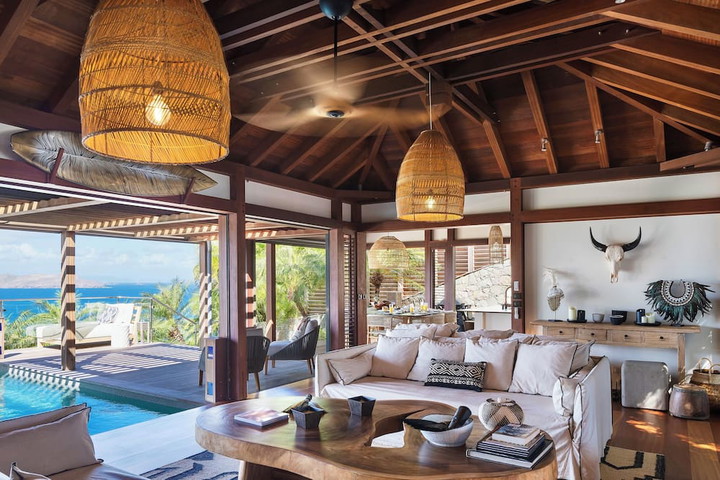 Beautiful 4-bedroom Bohemian-style Villa With Sea View, Perfect For Sunset Lover - Saint Barthélemy