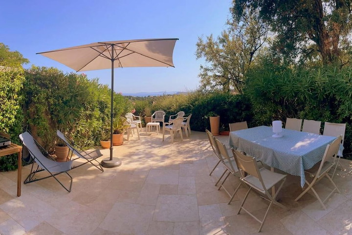 Maison Provençale Vue Mer La Croix Valmer "Lou Mamet", Idéale Pour Les Familles - Cogolin