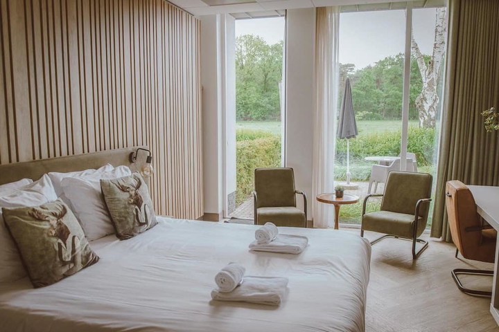 Luxury Hotel Room For 2 People With Air Conditioning, Terrace And Views Of The Veluwe - Putten