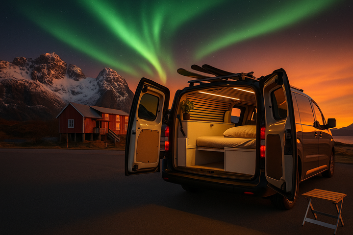 Sunset Chaser™ | Premium Ev Campervan - Norvégia