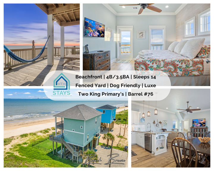 Luxury | Beachfront | Dogs Ok | Fenced Yard - Crystal Beach, TX