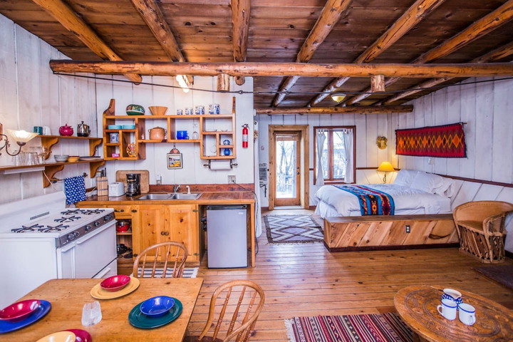 Aldous Huxley Historic Farm Cabin Hot Tubs Saunas - New Mexico