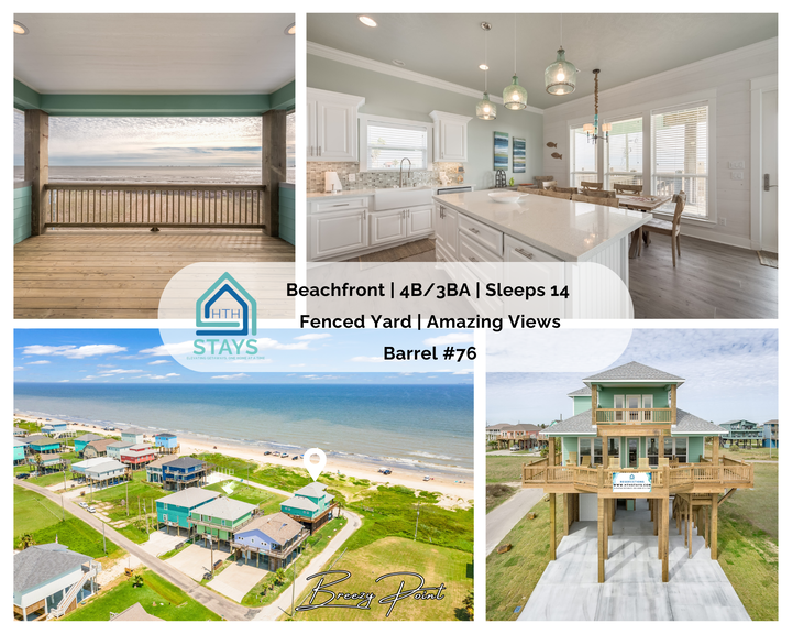 Beachfront | Luxury | Stunning Views | Fenced Yard - Crystal Beach, TX