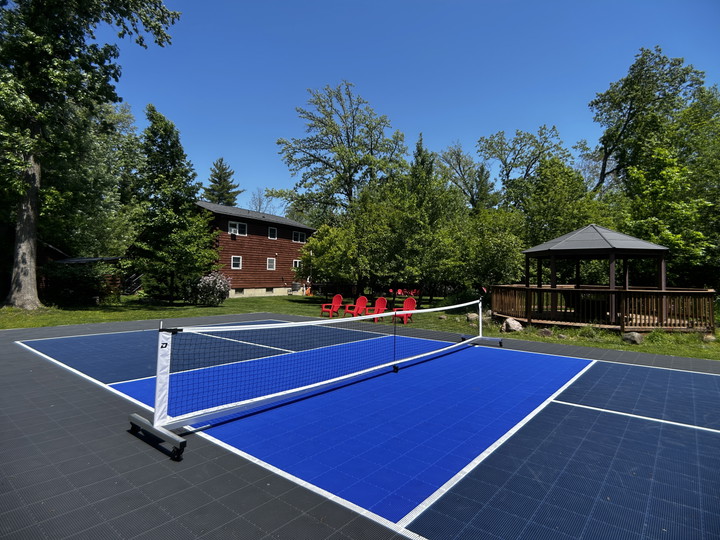 Log Cabin Pickleball Oasis, Seating For Everyone, 2 Hot Tubs, Games, Deer, Pets - Illinois