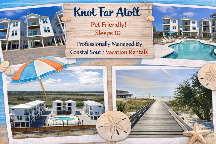 Pet Friendly Cottage - Heated Pool - Sleeps 10! Fall Fun For Everyone - Gulf Shores, AL