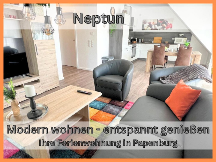 "Neptun" Papenburg Dachterrasse Einbauküche Neubau 74 Qm Free Wifi 2 Schlafzimmer Bis 4 Personen - Papenburg